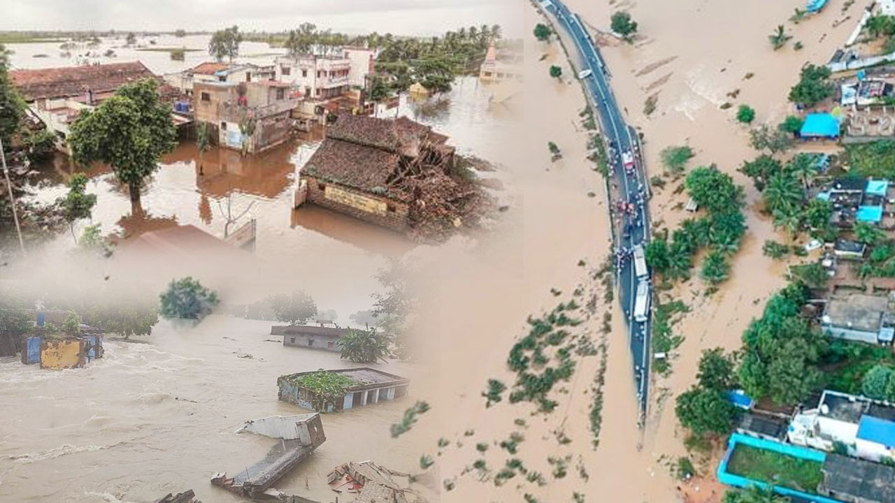 AP Flood: కోనసీమలో ప్రమాద ఘంటికలు.. జలదిబ్బంధంలో గ్రామాలు | TV9 Telugu