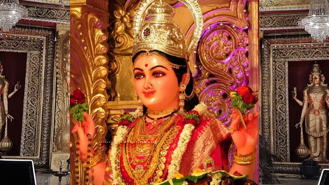 Navratri 2022: అమ్మవారికి రూ.8లక్షలు విలువైన బంగారు చీర సమర్పించిన ...