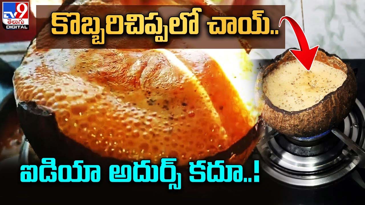 అక్క తెలివికి హ్యాట్సాఫ్‌ !! కొబ్బరిచిప్పలో చాయ్.. ఐడియా అదుర్స్ కదూ ...
